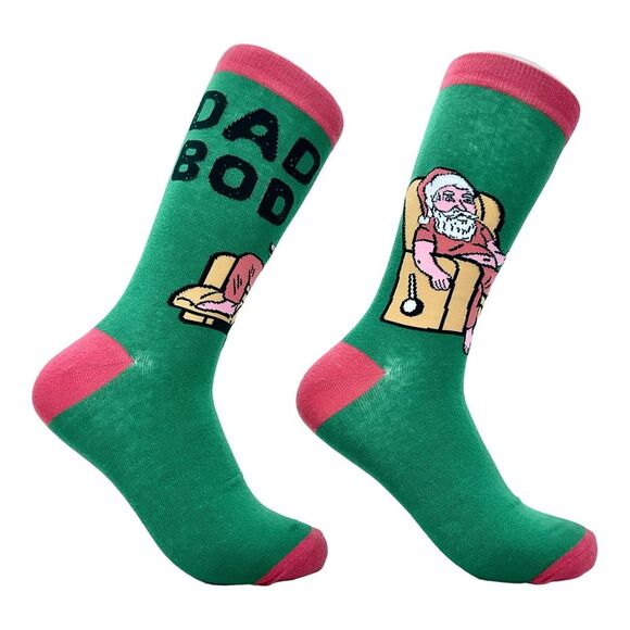 Crazy Dog T-Shirts | Underwear & Socks | Mens Dad Bod Santa Socks Funny ...